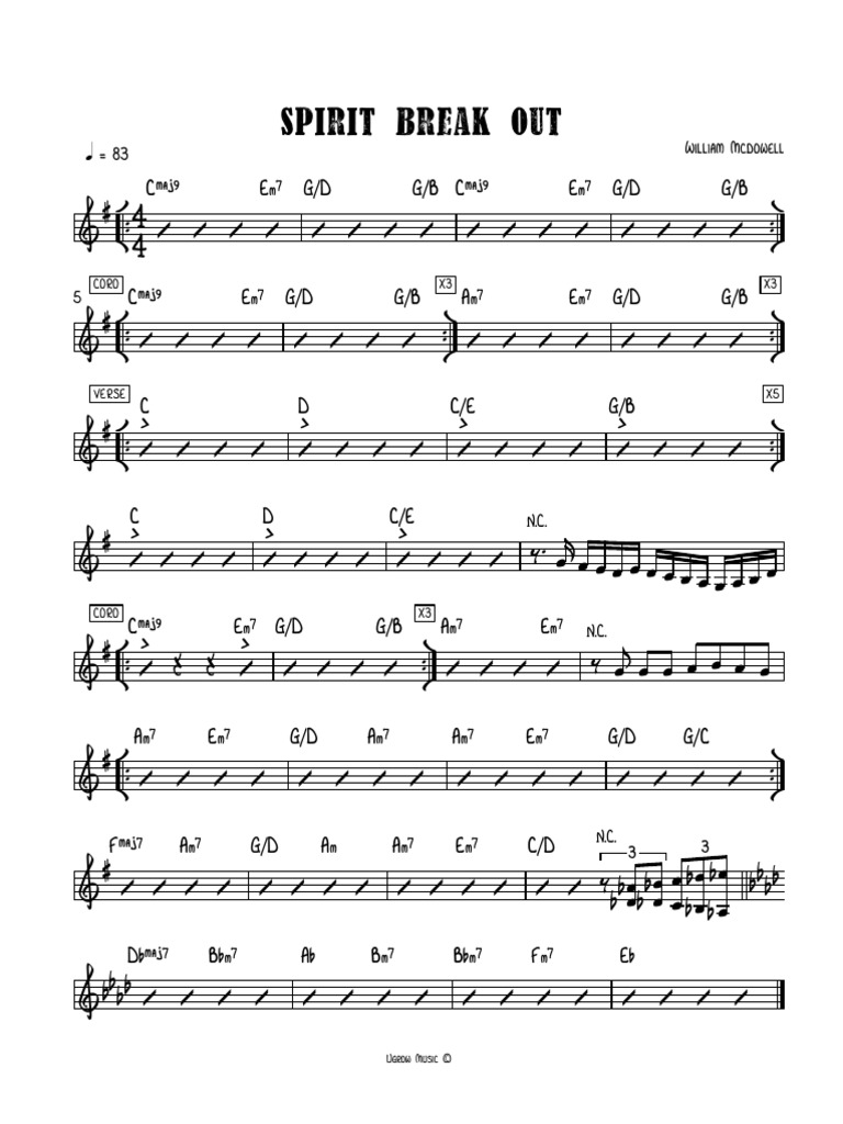 Spirit Break Out - Full Score | PDF