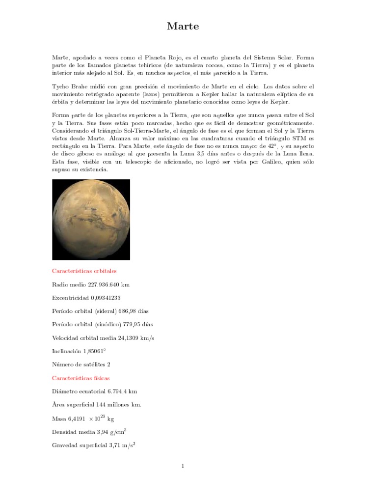 el planeta marte.pdf | Marte | Atmósfera