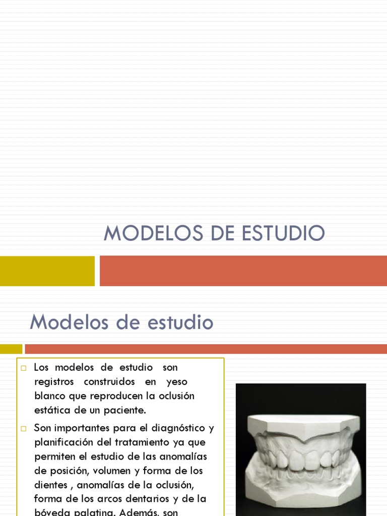 Modelos de Estudio | PDF | Odontología | Bienestar