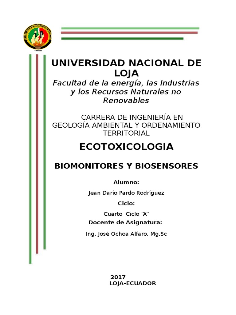 Biomonitores y Biosensores | PDF | Biología Celular) | Biosensor