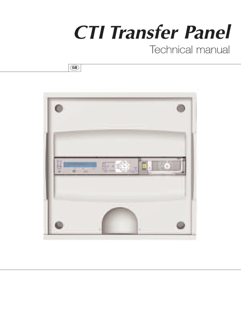 CTI Transfer Panel Technical Manual | PDF | Mains Electricity | Cable