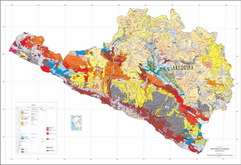 Mapa Geomorfologico Arequipa | PDF