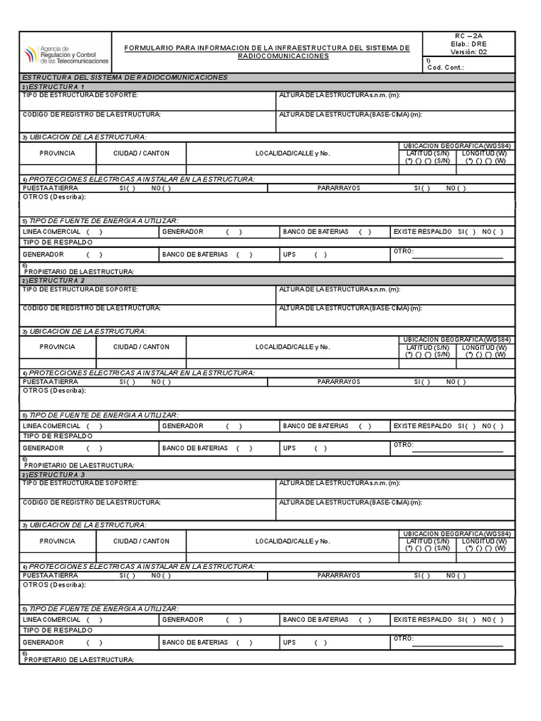 Formulario RC 2A Estructuras | PDF | Energia electrica | Componentes ...