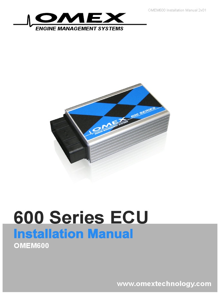 600 ECU Installation Manual 2v01 | PDF | Turbocharger | Distributor