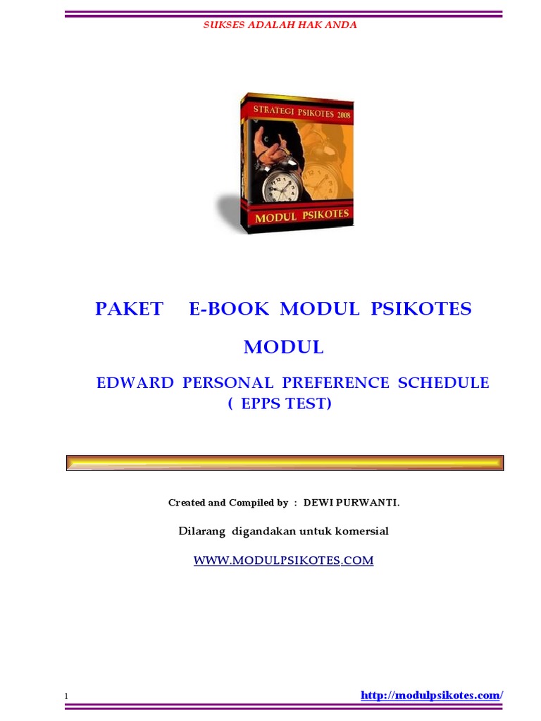 Modul Tes Epps | PDF