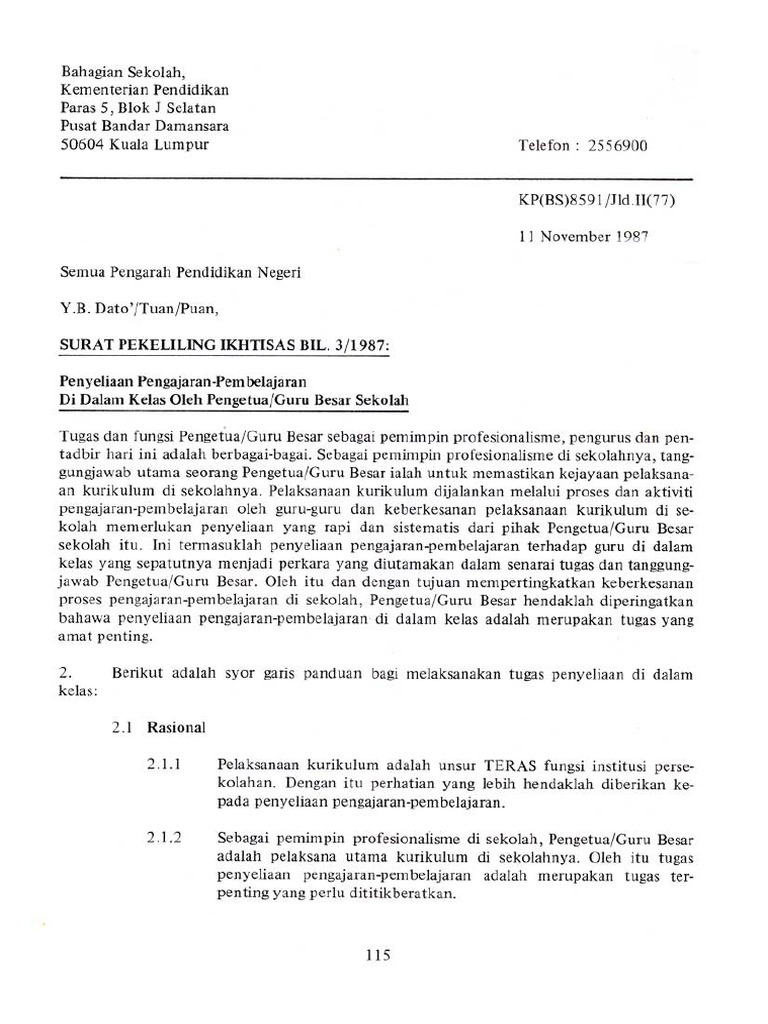 Spi Bil 3 1987 Penyeliaan Pdf Pdf