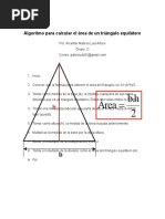 Algoritmo para Obtener El Área de Un Triangulo | PDF | Áreas de ...