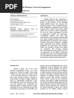 Questionnaire BHW | PDF | Health Professional | Health Care