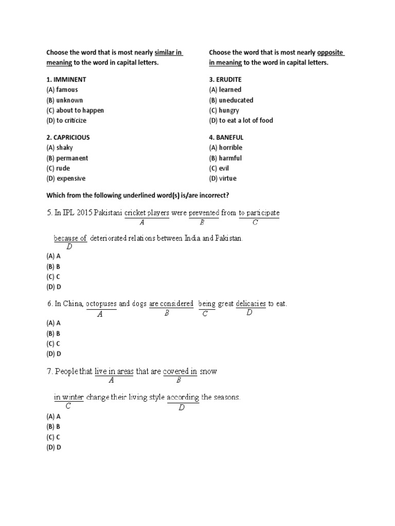 Past Papers | PDF | Multiple Choice | Pakistan