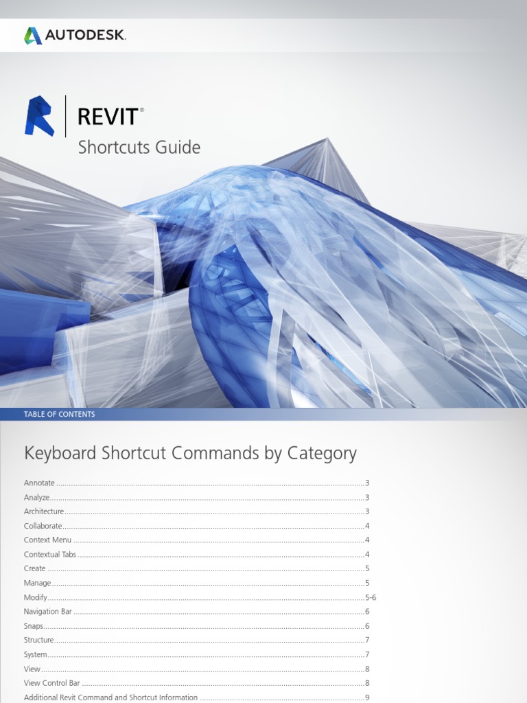Revit Keyboard Shortcuts Guide PDF | PDF