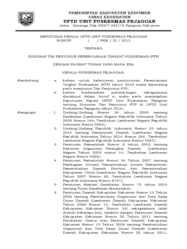 Contoh Draf SK | PDF