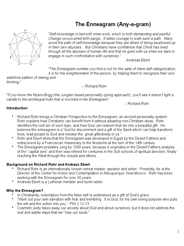 Enneagram Personality Type Indicator PDF | PDF | Anger | Love