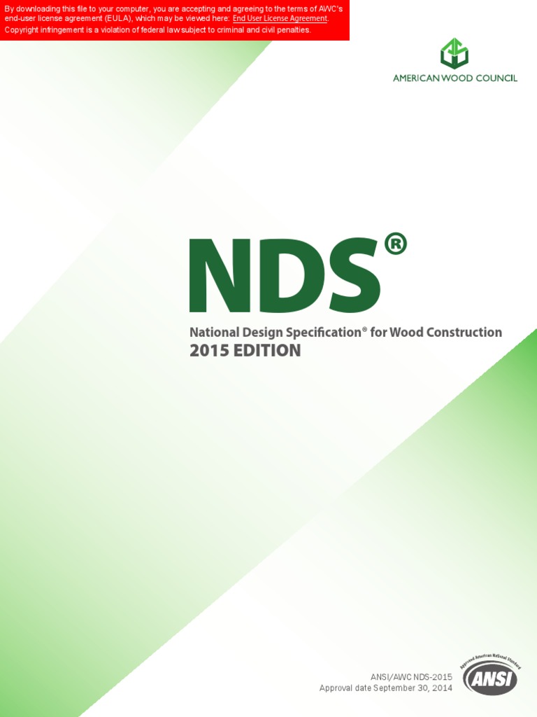 Esp. NDS 15 | PDF | Lumber | Bending