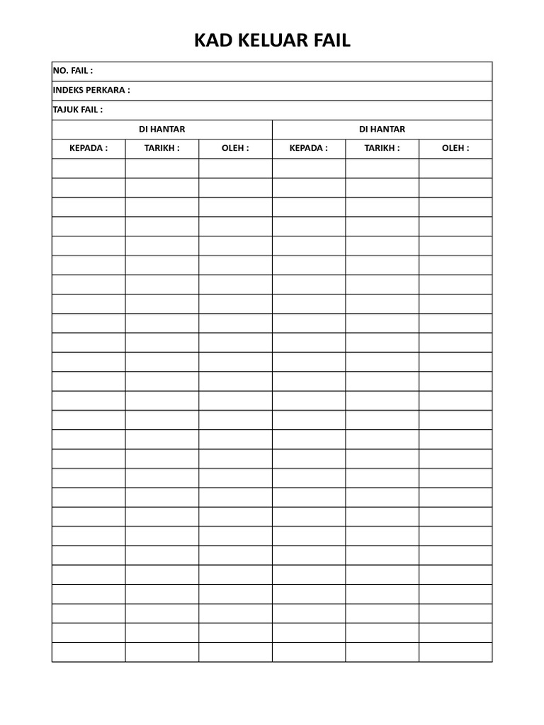 Kad Keluar Fail | PDF