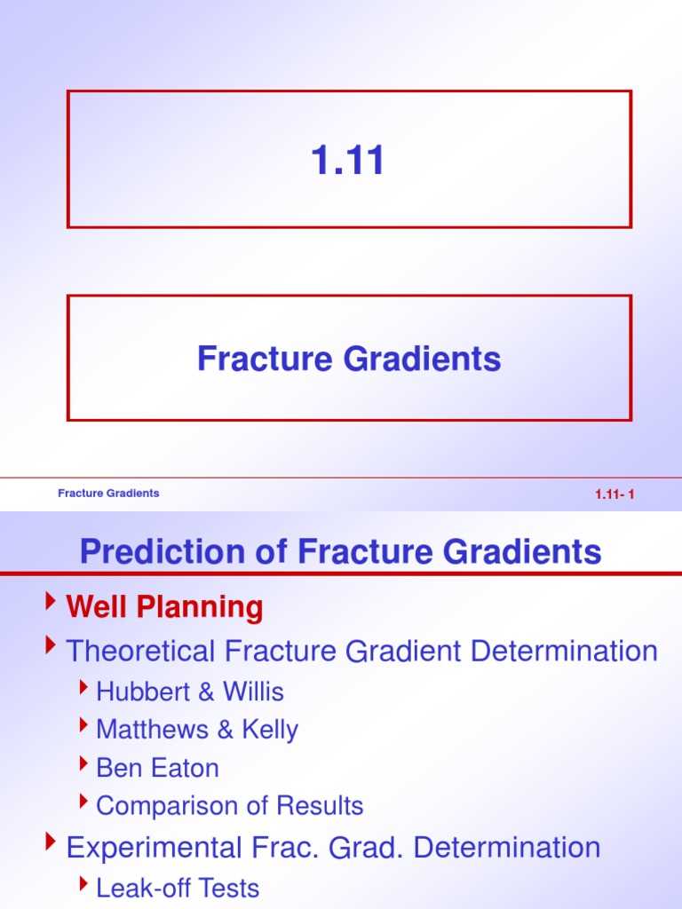 Fracture Gradient Calculation Methods | PDF | Casing (Borehole) | Pressure