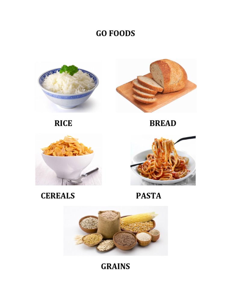 Go Foods | PDF | Cereals | Food And Drink Preparation