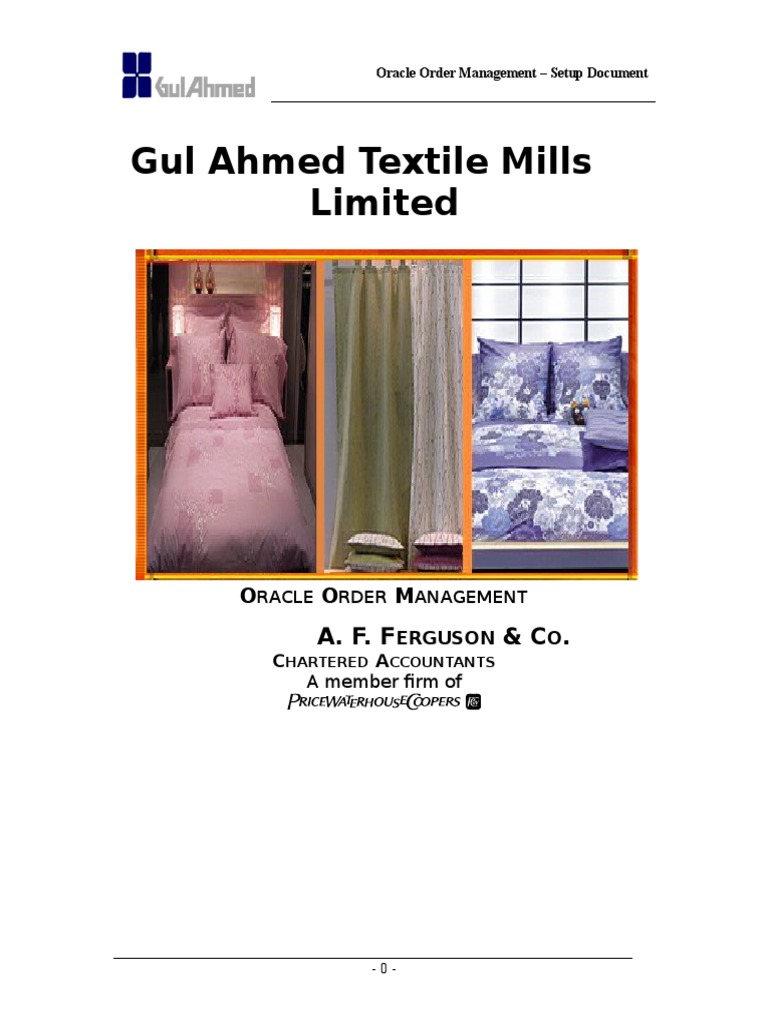 Oracle R12 (OM) Order Management Setup Document | PDF | Invoice | Areas Of Computer Science