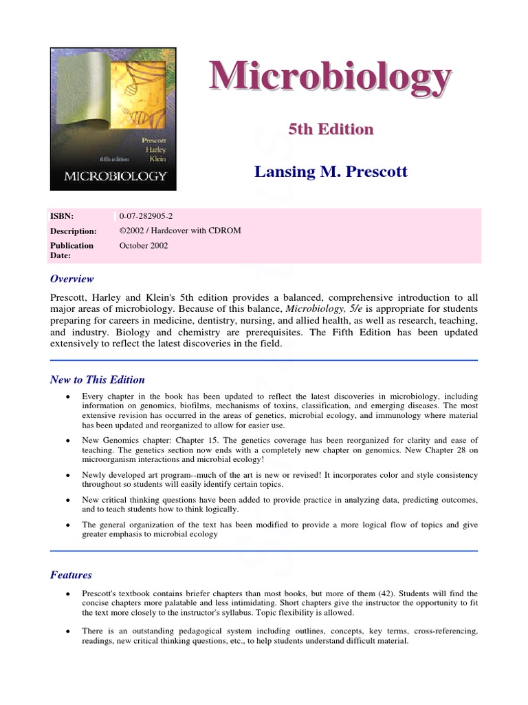 Microbiology 0072829052 | PDF