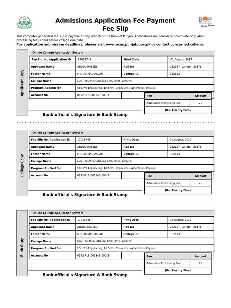 Application Fee Payment | PDF | Fee | Payments