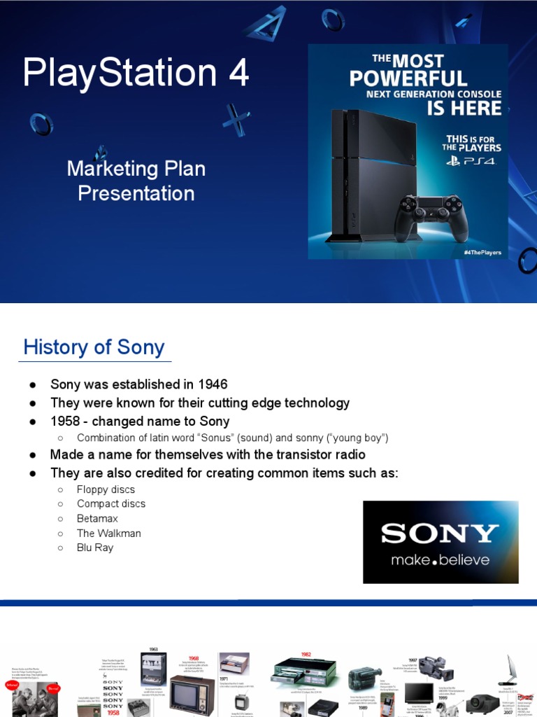 Playstation 4: Marketing Plan Presentation | PDF | Video Game Consoles ...