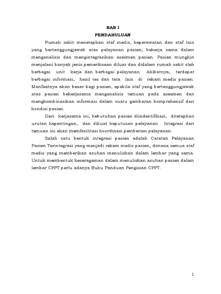 Panduan Pengisian CPPT | PDF