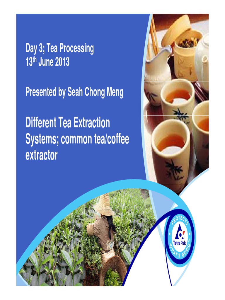 D3-4 Tea Extractors - June 2013 | PDF | Green Tea | Tea