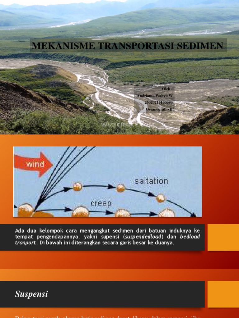 Mekanisme Transportasi Sedimen | PDF