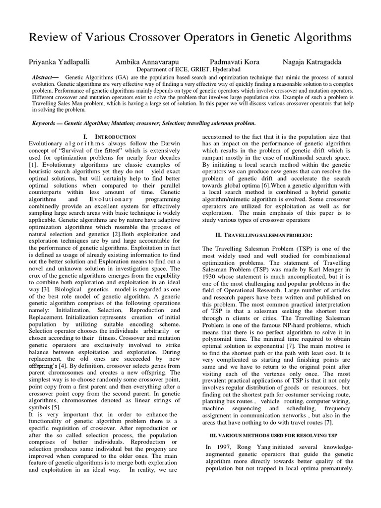 Modified Paper-2.1 | PDF | Genetic Algorithm | Genetics