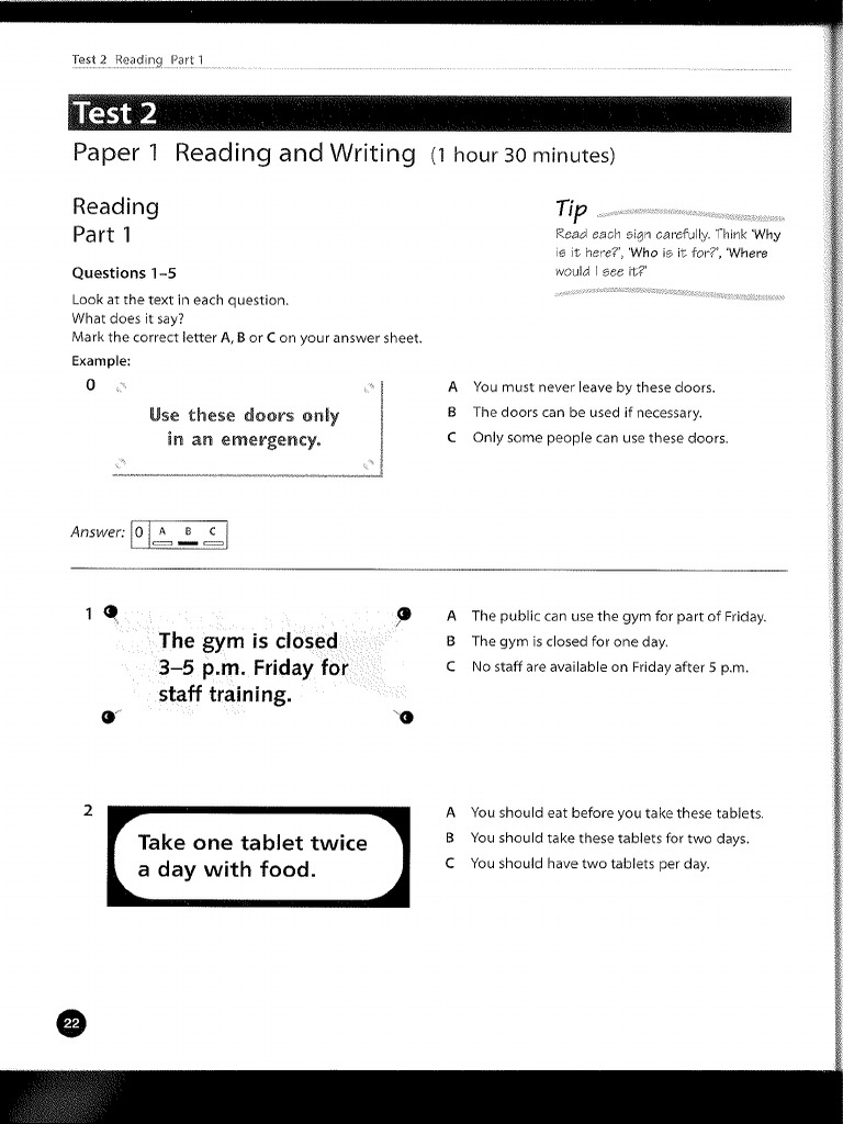 Test 2 Reading & Writing | PDF