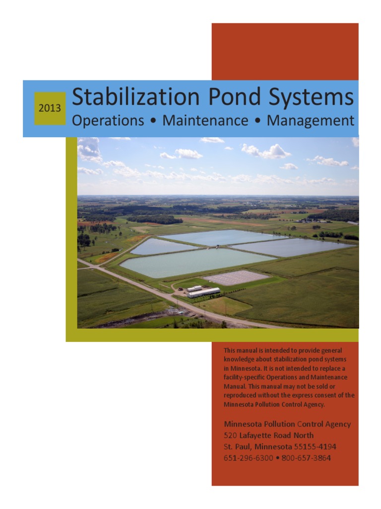 Stabilisation Pond Systems - Operations, Maintenance, Management ...