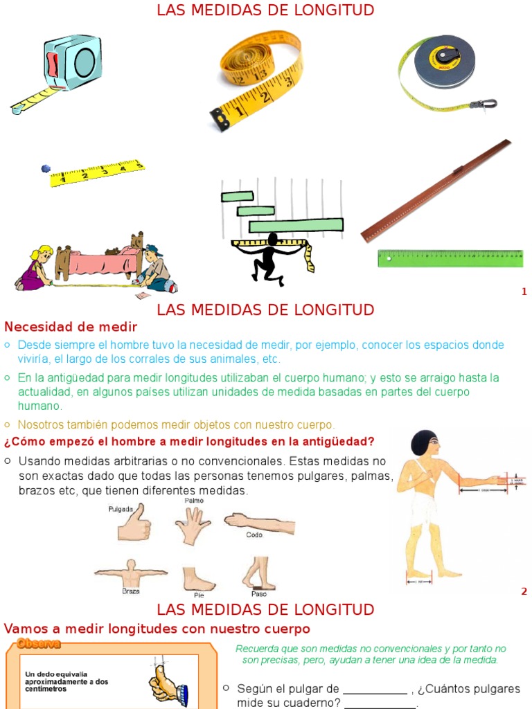 Medidas de Longitud 3ro-4to | Longitud | Unidades de medida