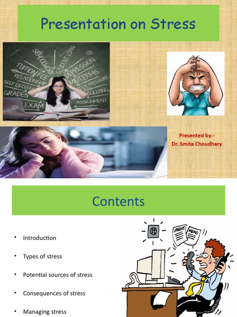 Presentation On Stress | PDF | Stress (Biology) | Occupational Stress