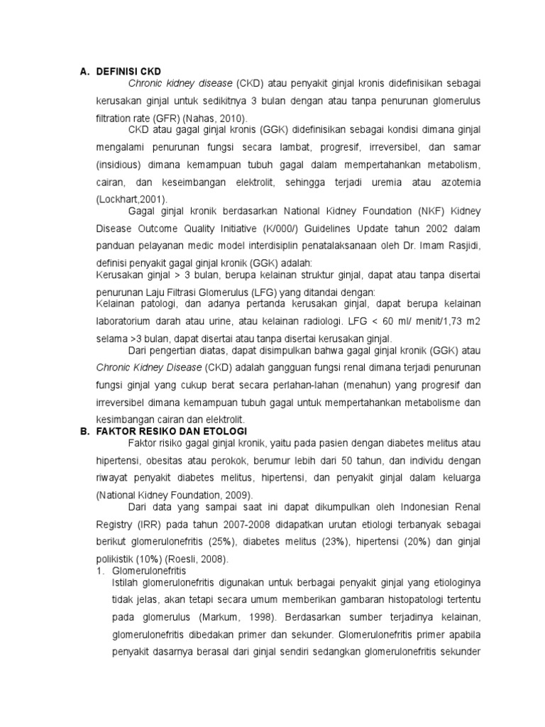 Definisi CKD | PDF