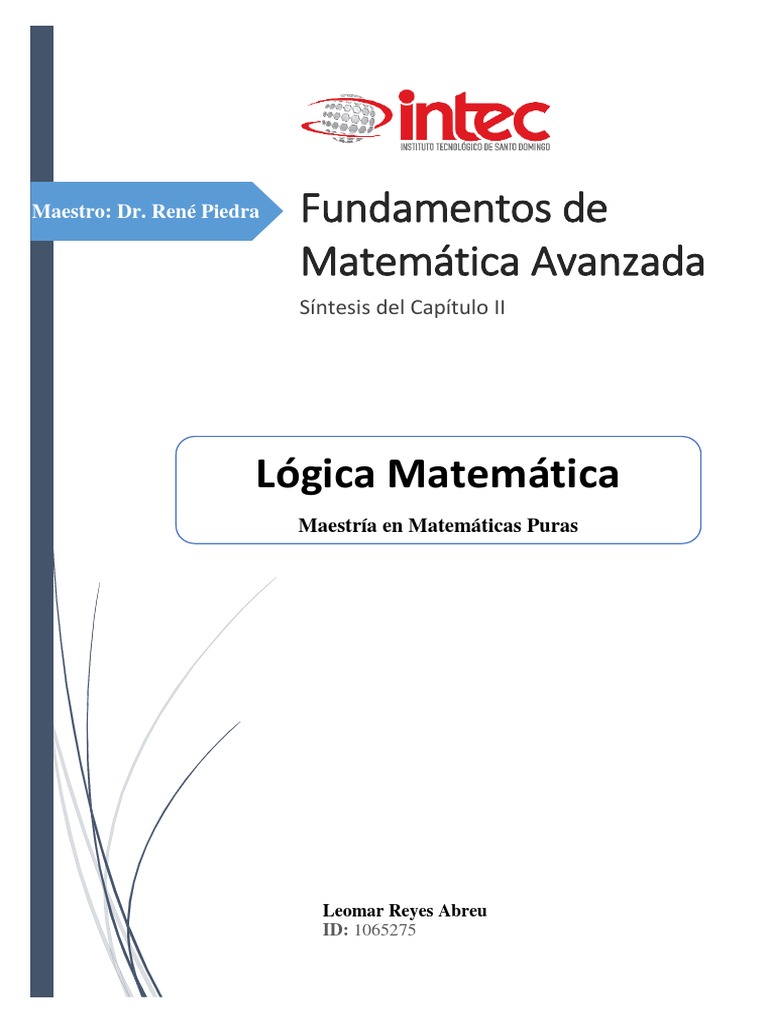 Logica Matematica PDF | Descargar gratis PDF | Proposición | Sintaxis ...