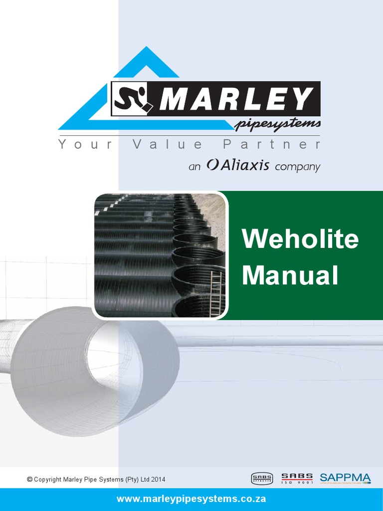 Weholite Structured Wall Hdpe Pipe Manual | PDF | Pipe (Fluid ...