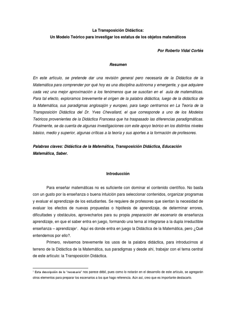 1 - Paradigmas y Enfoques de La Didáctica de Las Matemáticas | PDF ...