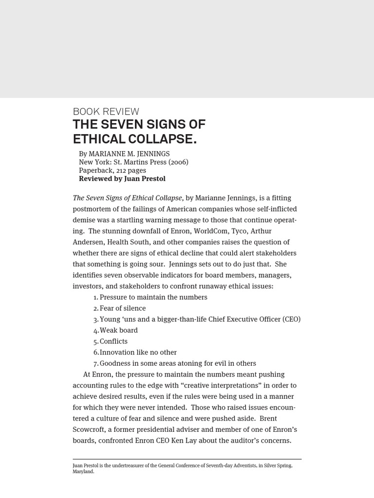 14-Br The Seven Sign | PDF | Enron | Virtue