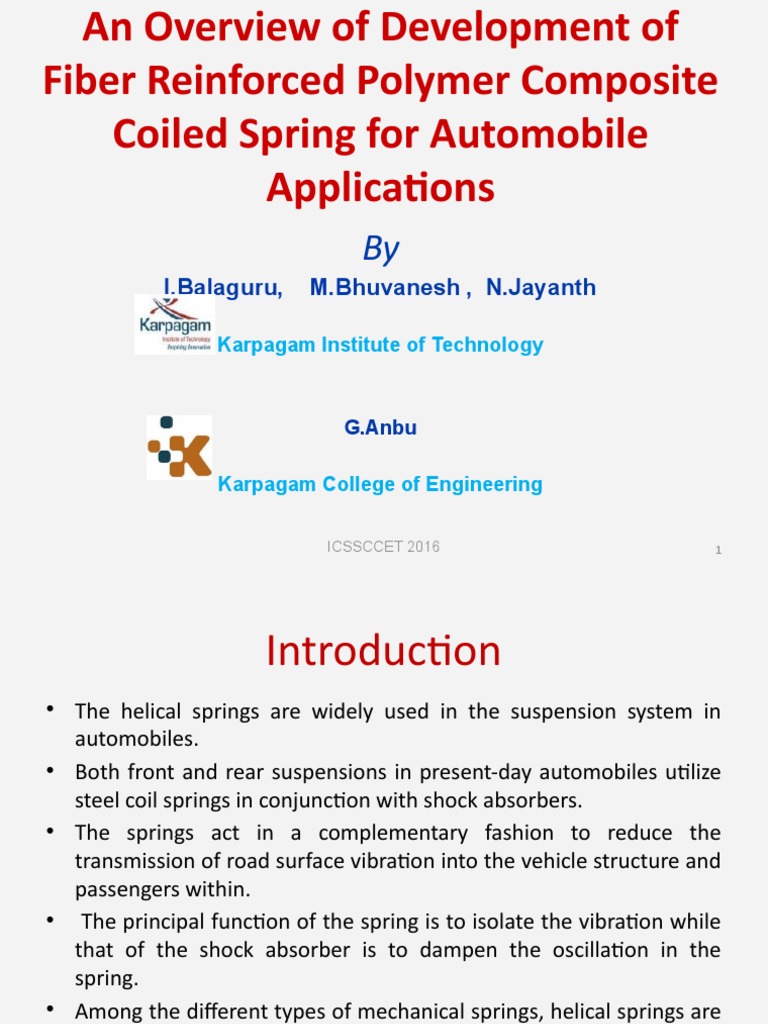 An Overview of Development of Fiber Reinforced Polymer Composite Coiled ...