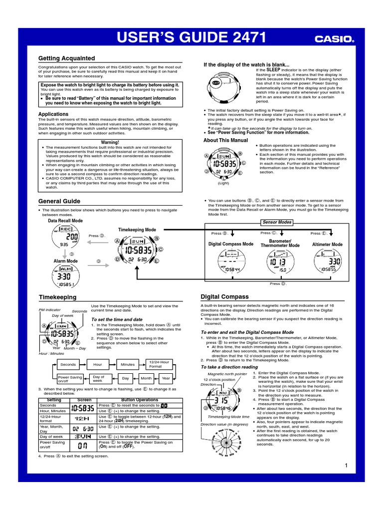 User'S Guide 2471: Getting Acquainted | PDF
