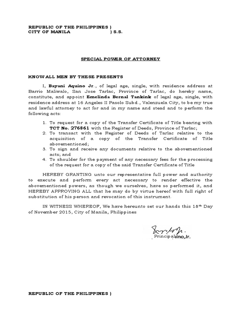 Republic of The Philippines) City of Manila) S.S | PDF | Notary Public ...