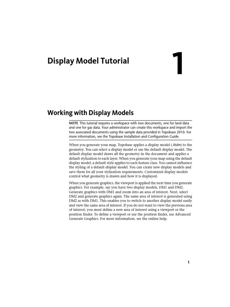 Topobase Display Model Tutorial | PDF | Tab (Gui) | Command Line Interface