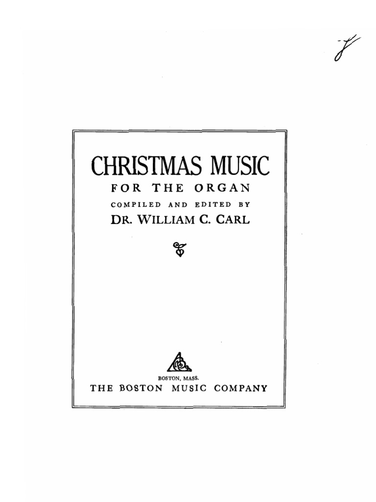 Christmas Music For The Organ PDF | PDF