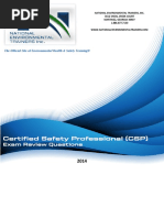 Certified Safety Professionals (CSP) Exam Study Guide | PDF | Test ...