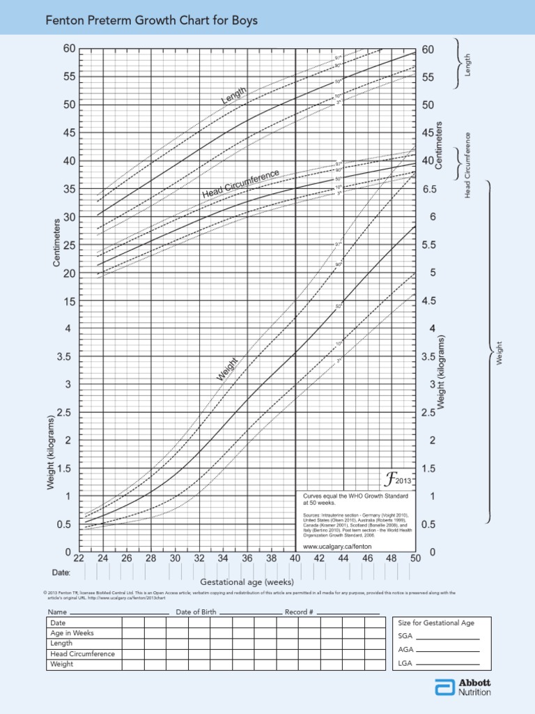 Fenton Growth Chart Boy v1 | PDF | Labia | Clitoris