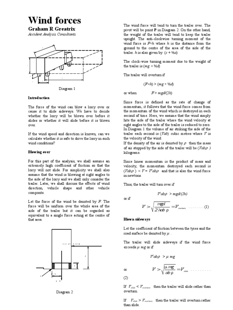 Wind Force | PDF | Wound | Force