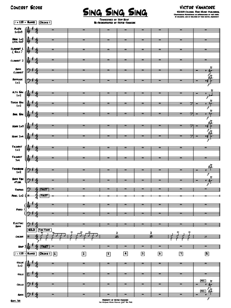 SIng Score PDF | PDF | Saxophone | Music Technology