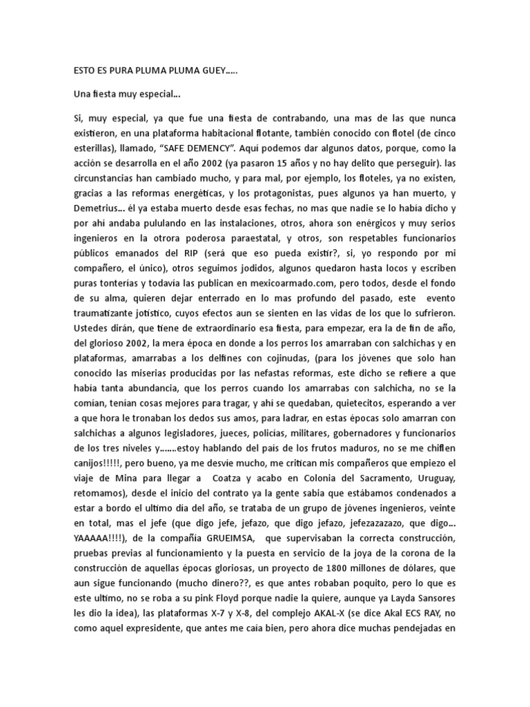 Esto Es Pura Pluma Pluma Gay | PDF | Alimentos | Ocio