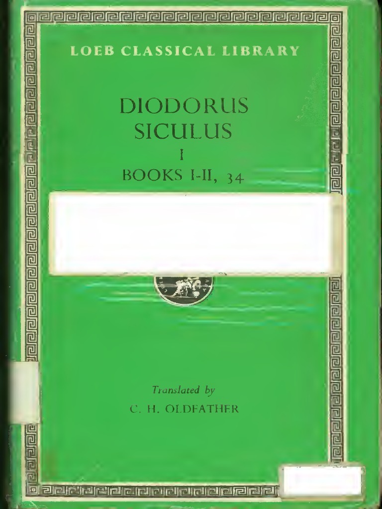 Diodorus Vol 1 | PDF