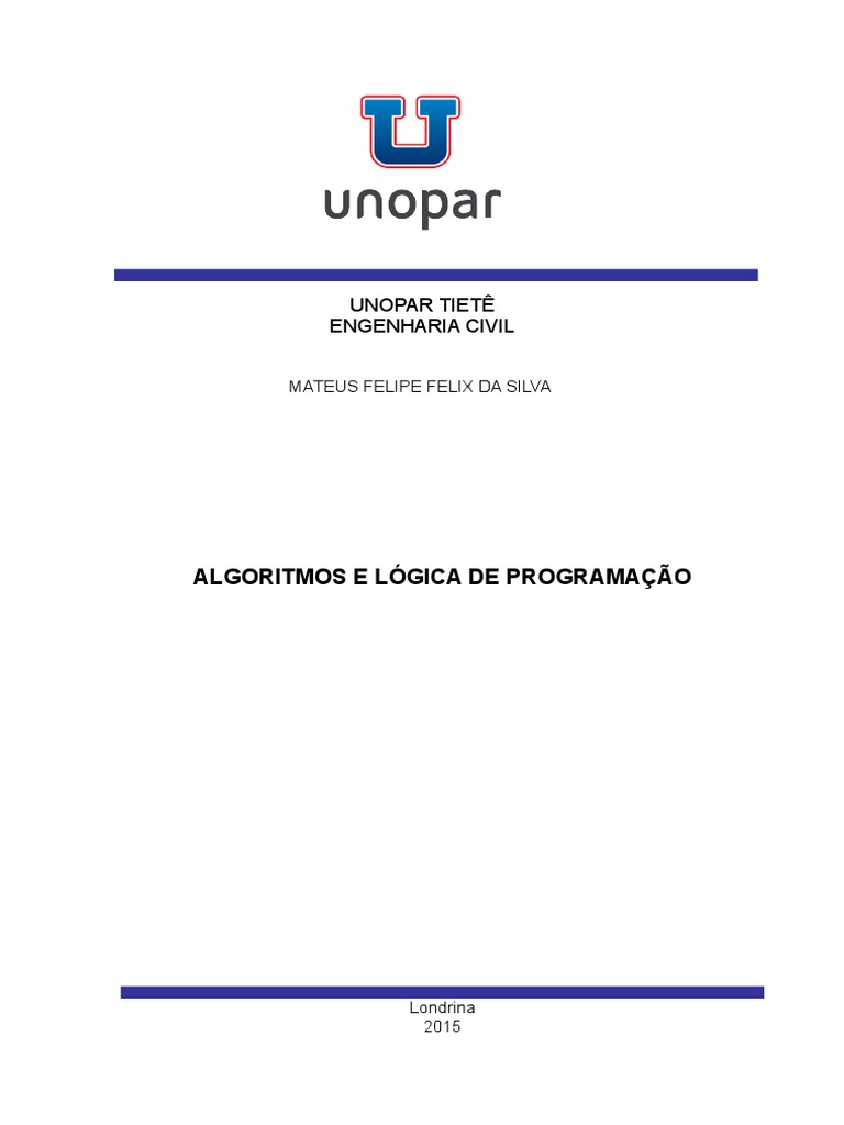 Trabalho Algoritmo Word | PDF | Conceitos matemáticos | Objetos matemáticos