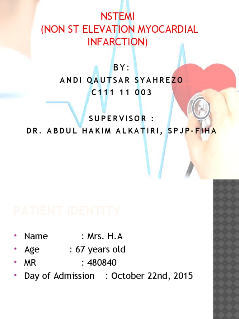 NSTEMI | PDF | Myocardial Infarction | Coronary Artery Disease